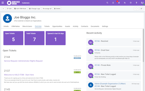 Halo Service Desk Software - 2020 Reviews, Pricing & Demo
