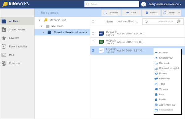 kiteworks Software - 2019 Reviews, Pricing & Demo